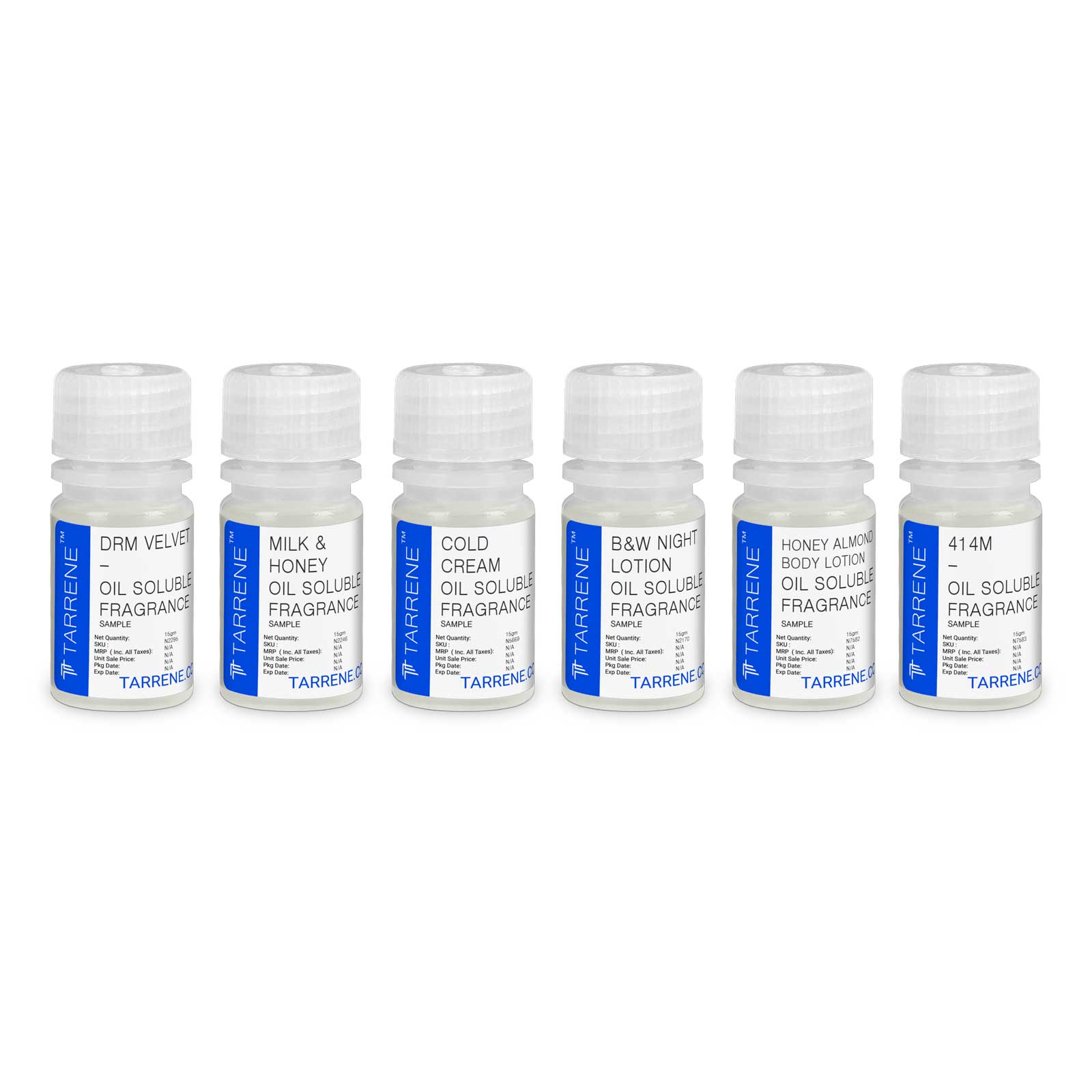 Cream & Lotion Fragrance ( Oil Soluble ) Sample Set 2 ( DRM Velvet, Mi